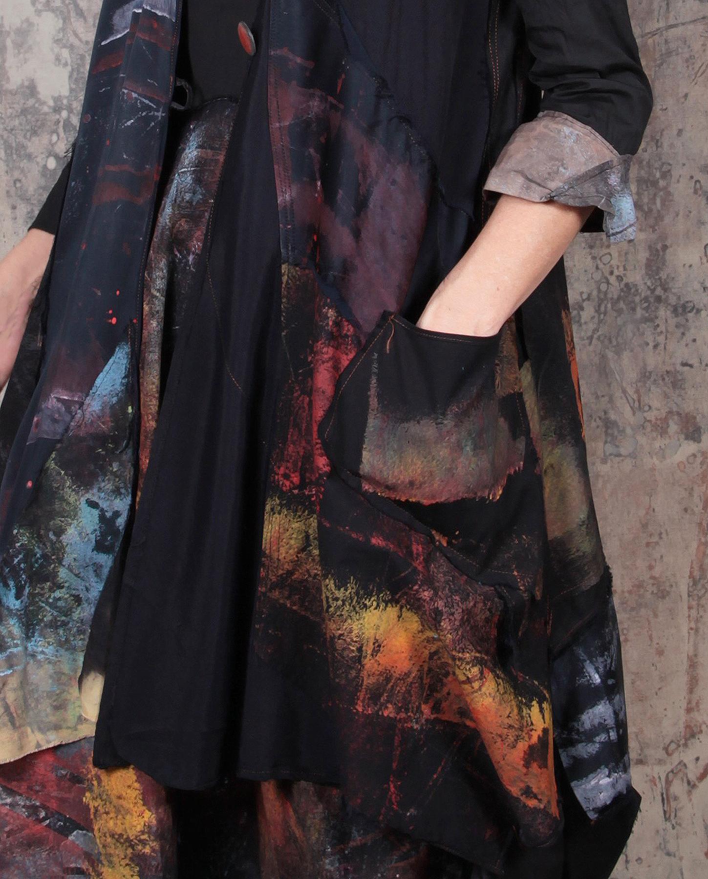 Art-to-Wear by Tatiana Palnitska - patchwork mixed fabrics fluid vest ...
