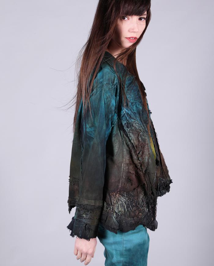 Art-to-Wear by Tatiana Palnitska - distressed highly detailed teal/rust ...