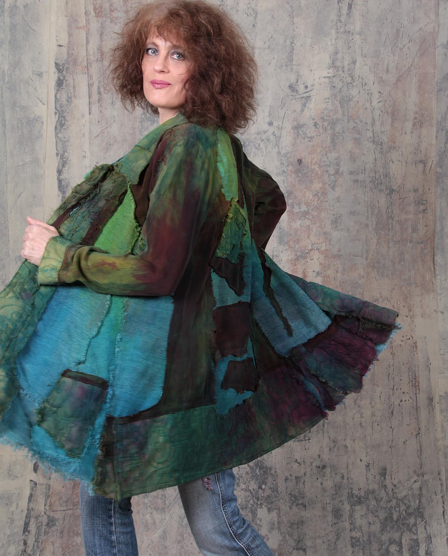 Art-to-Wear by Tatiana Palnitska - 'natural zen' colorful patchwork art ...