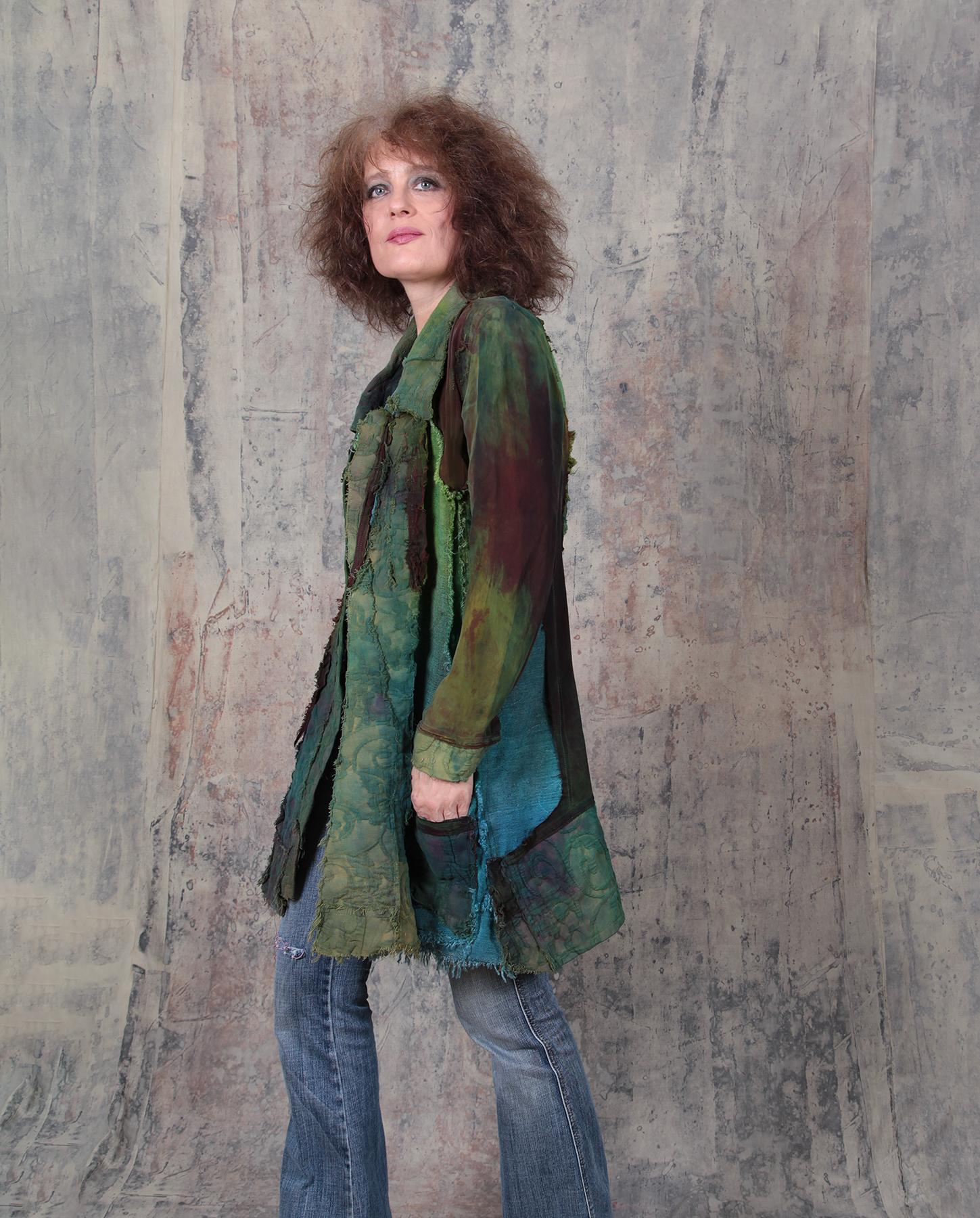 Art-to-Wear by Tatiana Palnitska - 'natural zen' colorful patchwork art ...