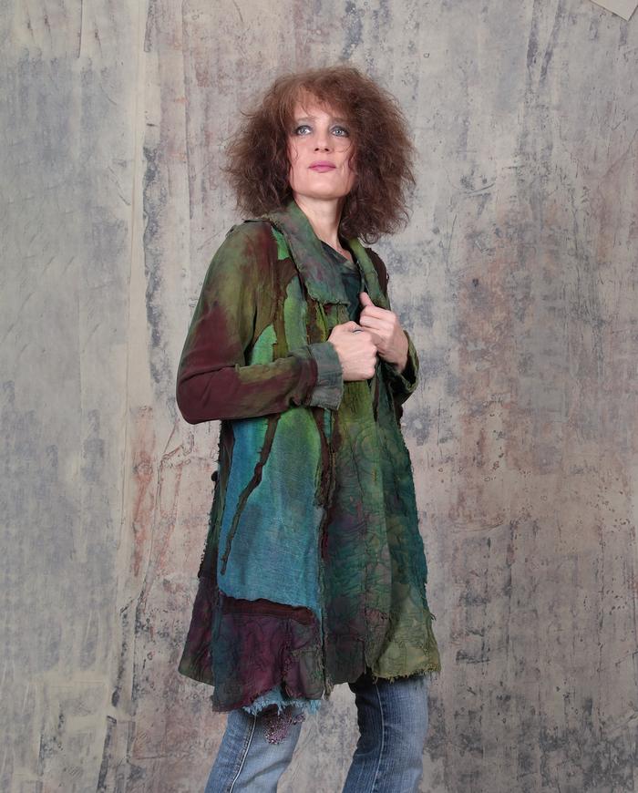 Art-to-Wear by Tatiana Palnitska - 'natural zen' colorful patchwork art ...