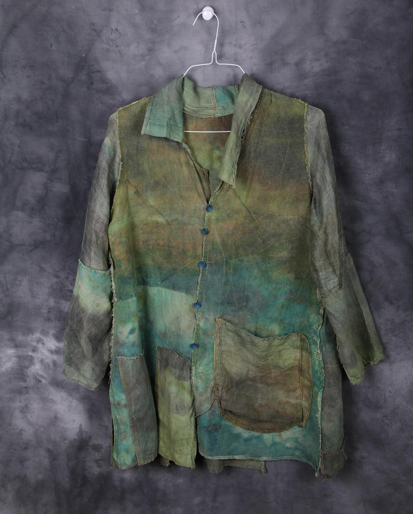Art-to-Wear by Tatiana Palnitska - distressed 'veined leaves' Belgian ...