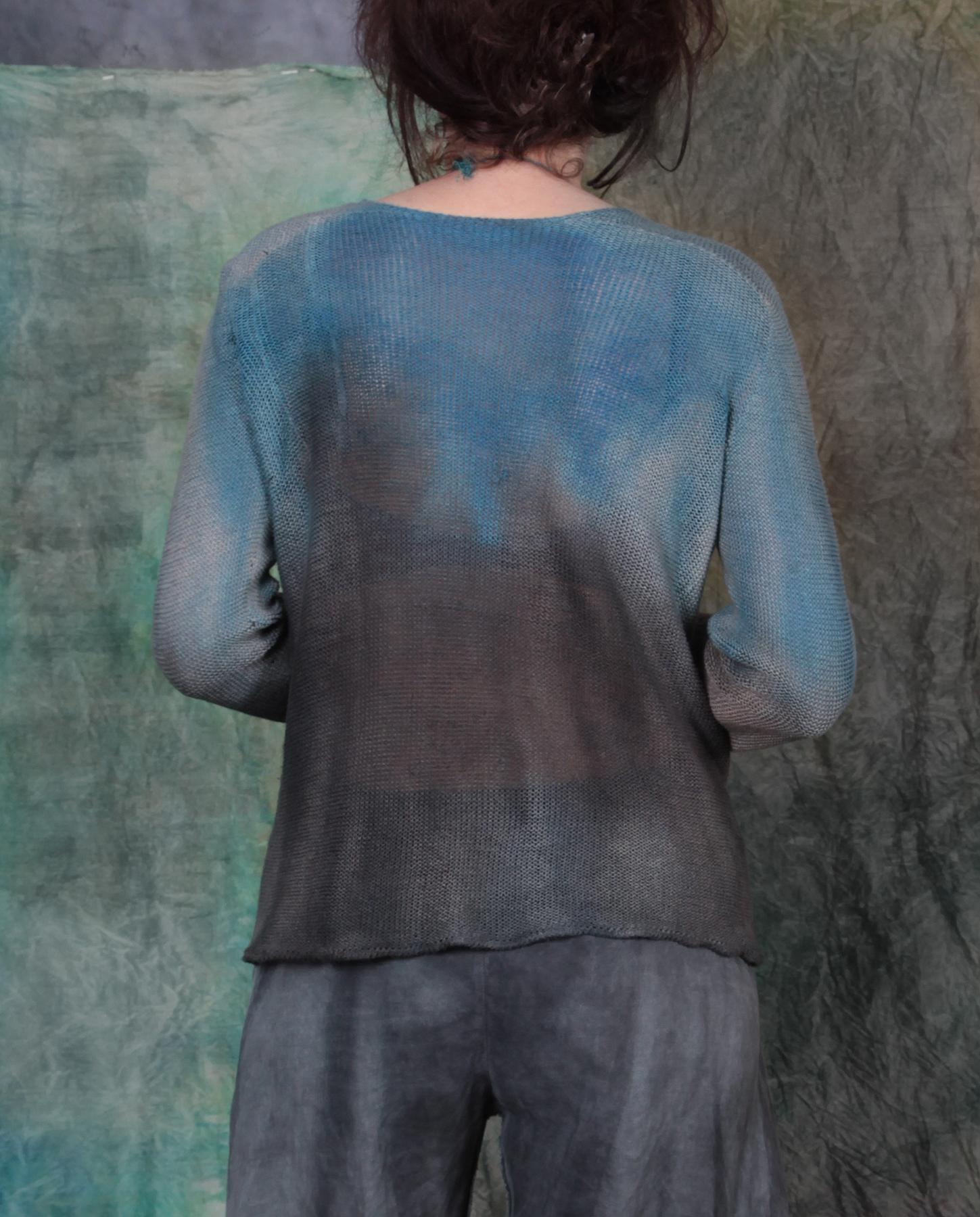 Art-to-Wear by Tatiana Palnitska - hand-painted lightweight linen top