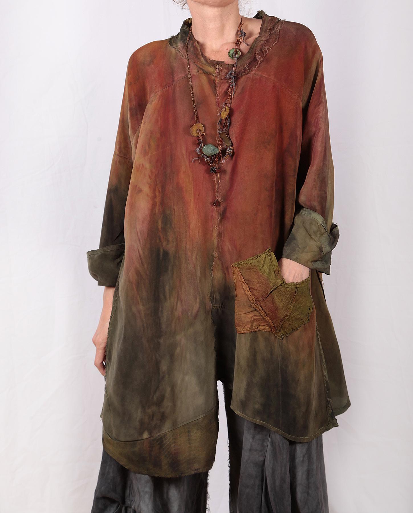 Art-to-Wear by Tatiana Palnitska - 'a walk in the forest' thick crepe ...