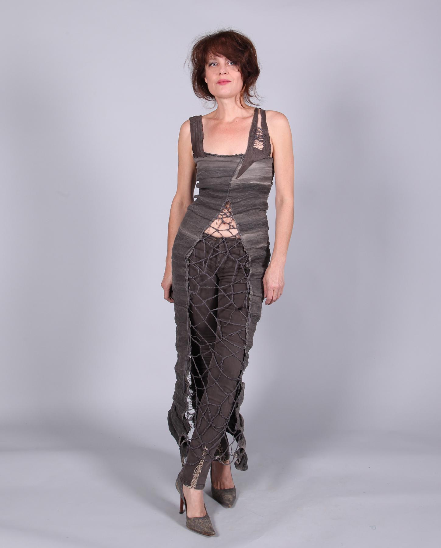 Art-to-Wear by Tatiana Palnitska - couture body-hugging maxi dress ...