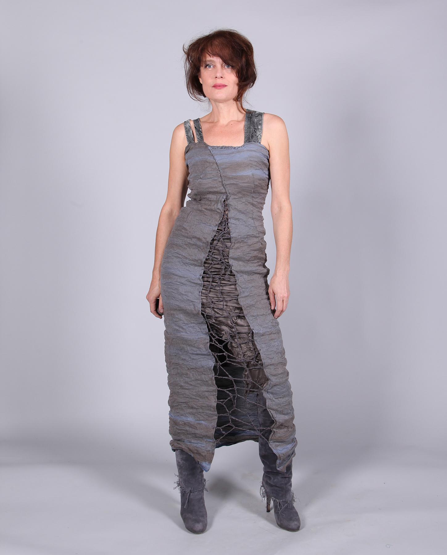 Art-to-Wear by Tatiana Palnitska - couture body-hugging maxi dress ...